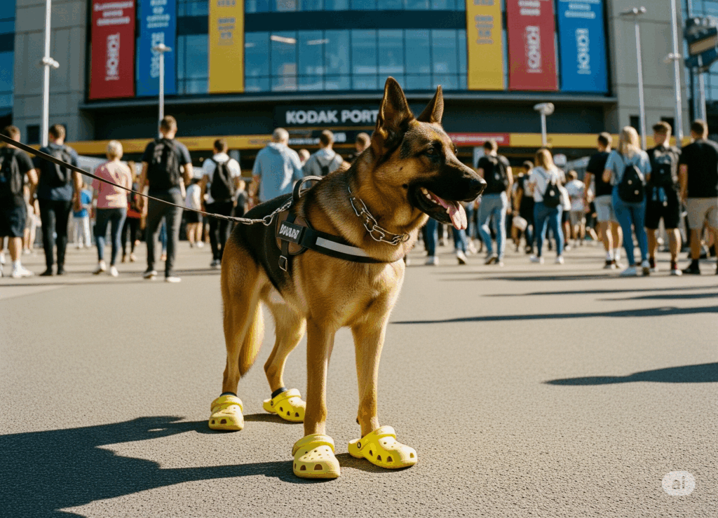 Club World Cup Sniffer Dogs in Crocs Are More Fashionable Than Most ...
